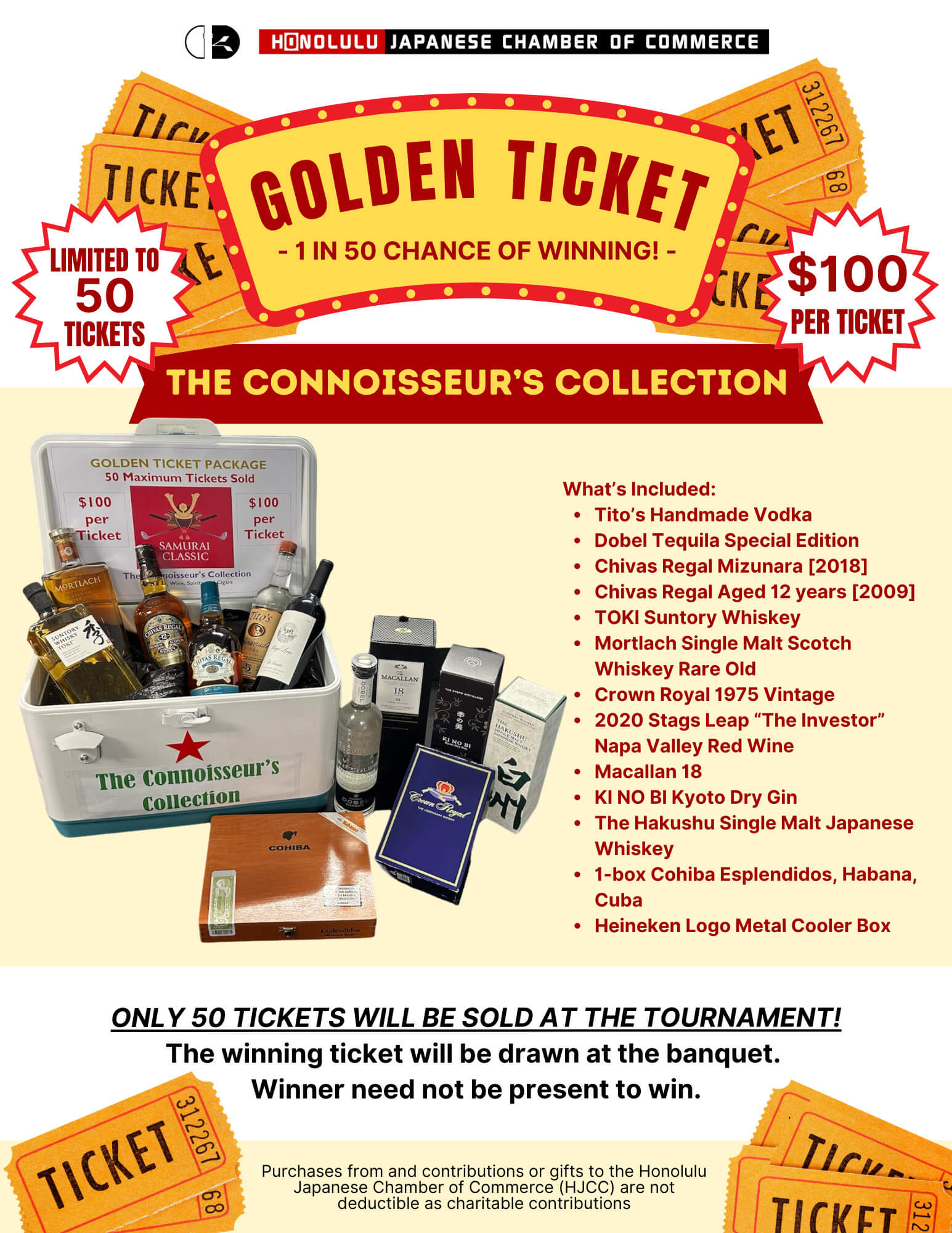 Samurai Classic Lucky Draw Tickets - Honolulu Japanese Chamber of Commerce